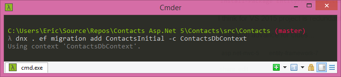 New Model Using Entity Framework 7 And Aspnet 5 Eric L Anderson 
