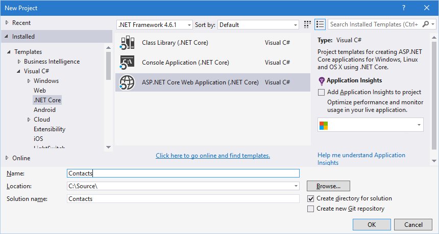 ASP.NET Core Basics: Project Creation – Eric L. Anderson ASP.NET Core Basics: Project Creation – Eric L. Anderson